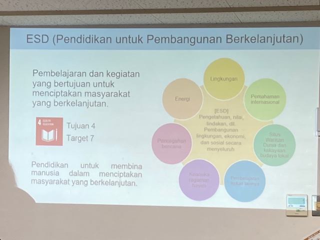 JICA青年研修事業（インドネシア）～講義「SDGsとESD」！ | 宇部SDGs推進センター | 「人財が宝」みんなでつくる宇部SDGs